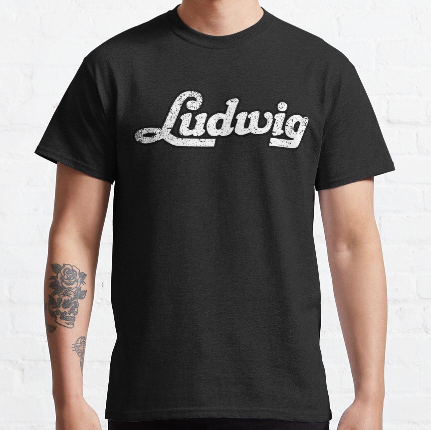 Grunge Ludwig Drums Logo Classic T Shirt Sweatshirt Hoodie For Men Women