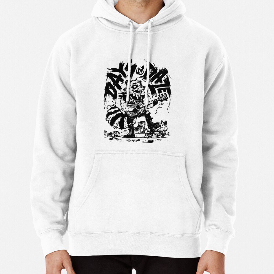 Days N' Daze Folk Punk Poster Black Classic Hoodie Sweatshirt ...