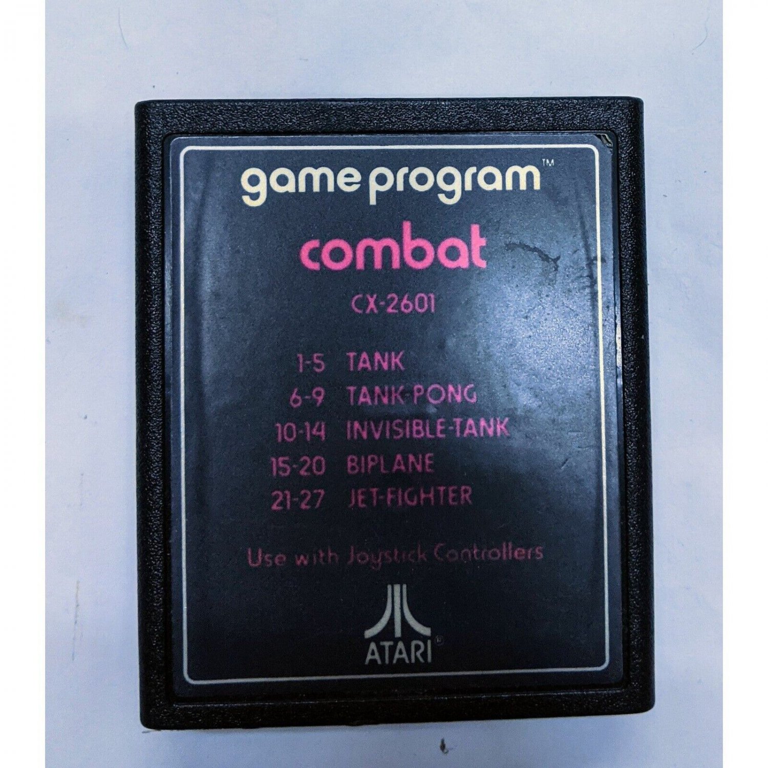Combat Atari 2600 Game- text label
