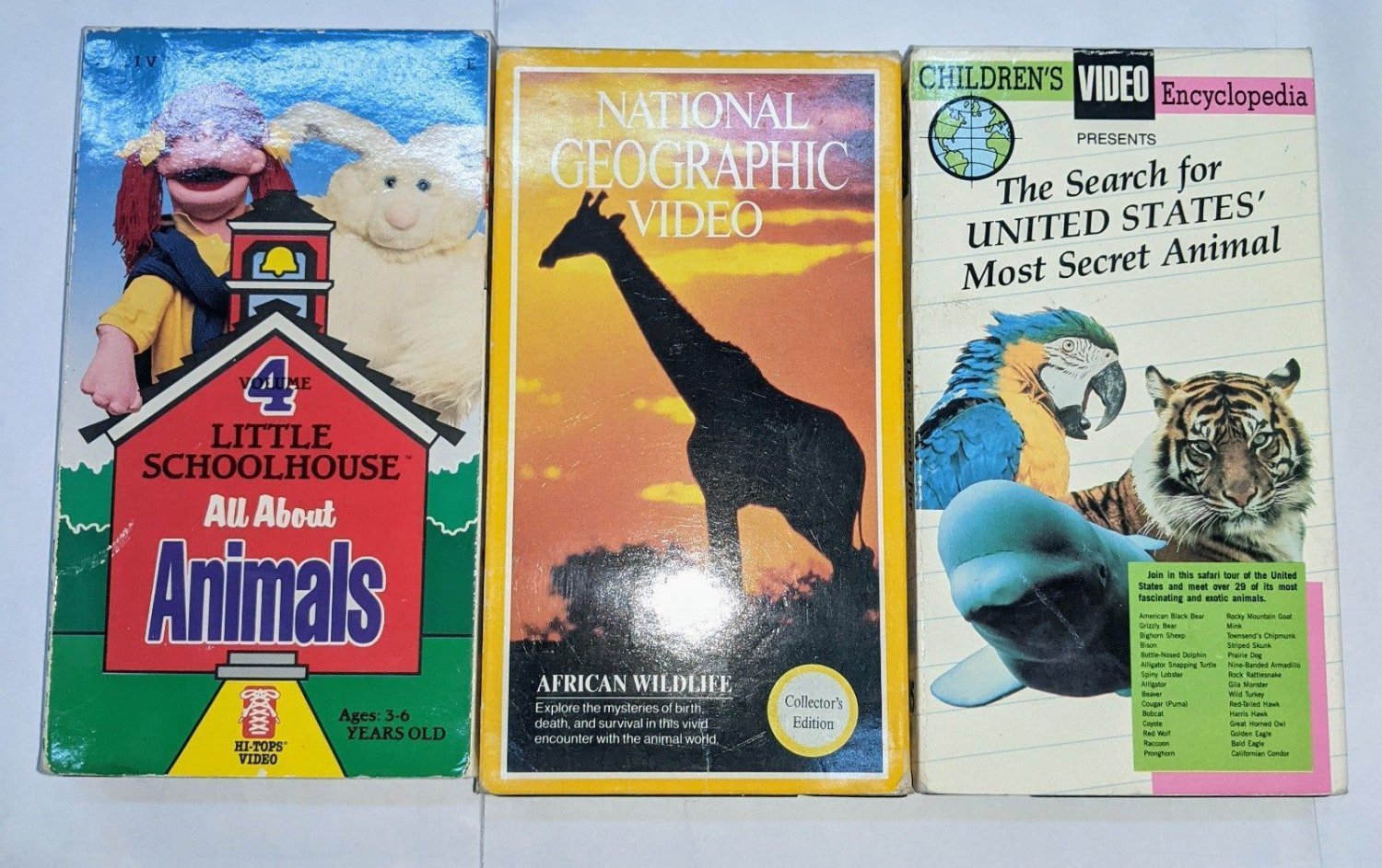 Learn About Animals VHS Tapes