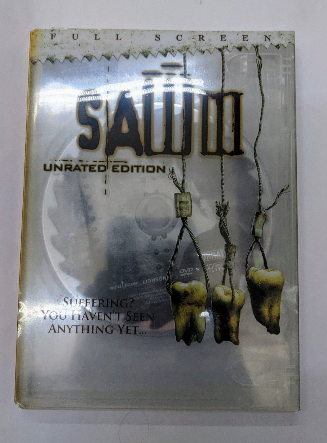 Saw III Movie DVD (unrated edition)