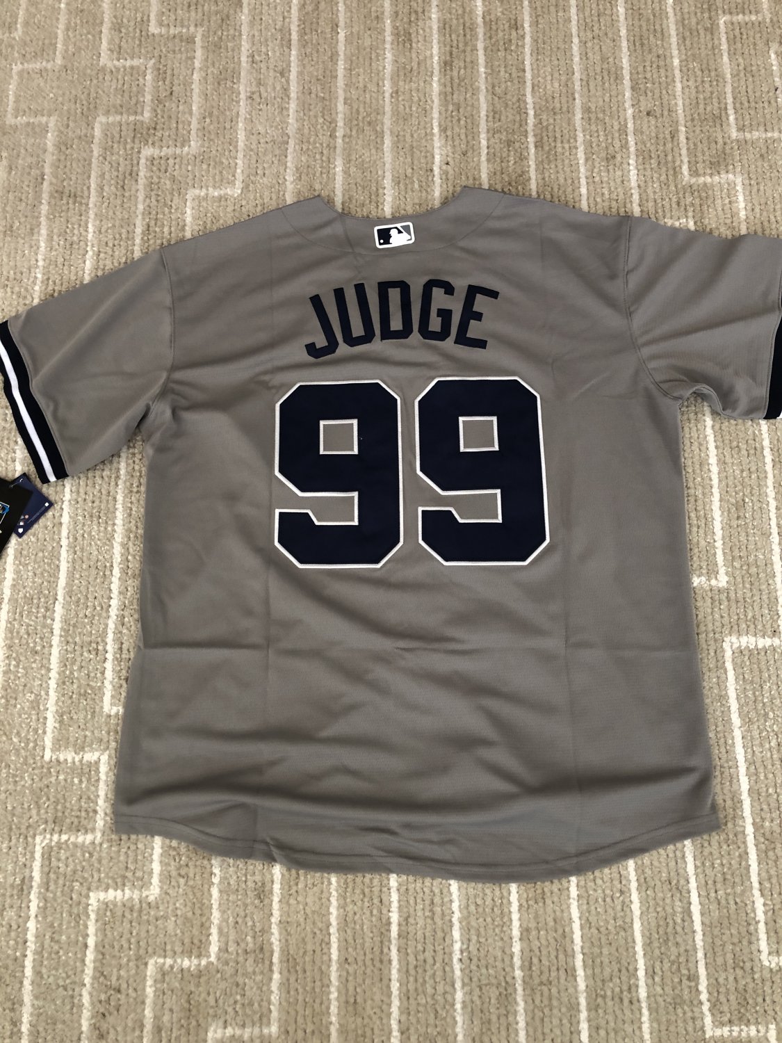 New York Yankees Aaron Judge Jersey Gray