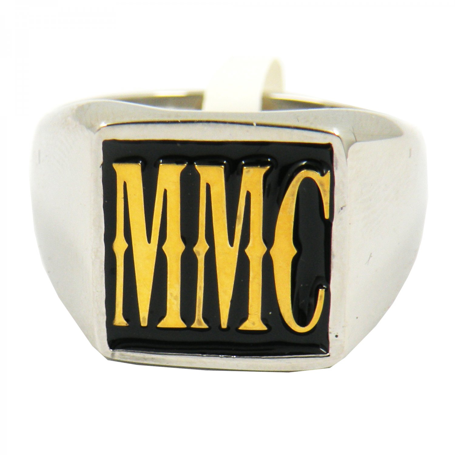 Square 3 Block Letters Ring Custom Initials Memorial Name gift S3SBGL