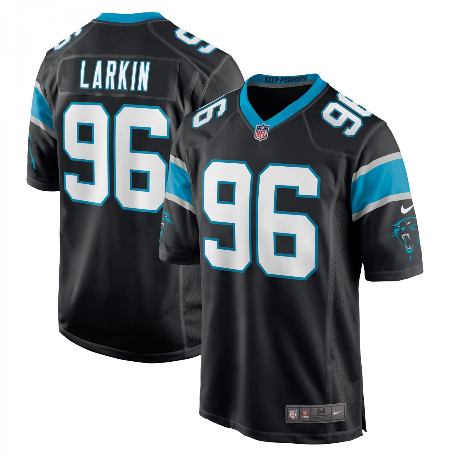 Austin Larkin Carolina PanthersGame Player Jersey - Black
