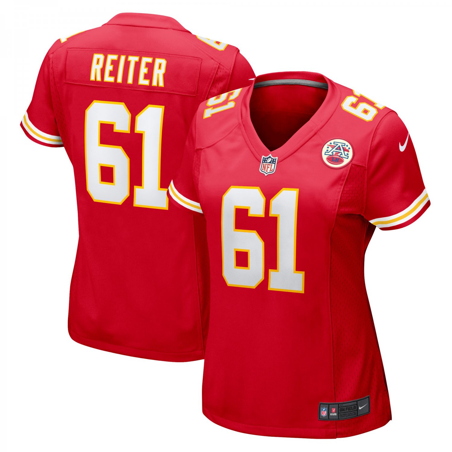 Austin Reiter Kansas City Chiefs Women's Game Player Jersey - Red