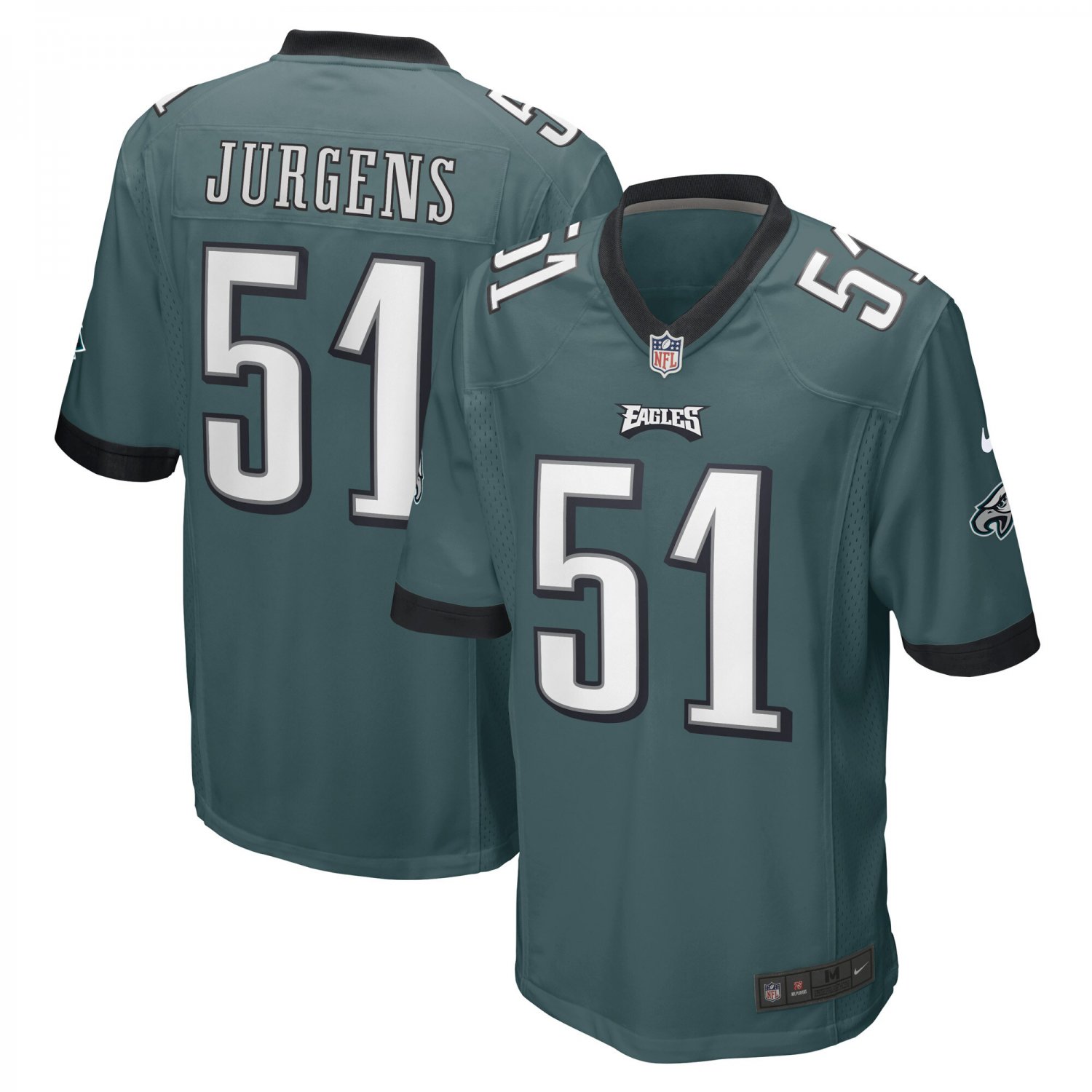 Cam Jurgens Philadelphia EaglesGame Player Jersey - Midnight Green