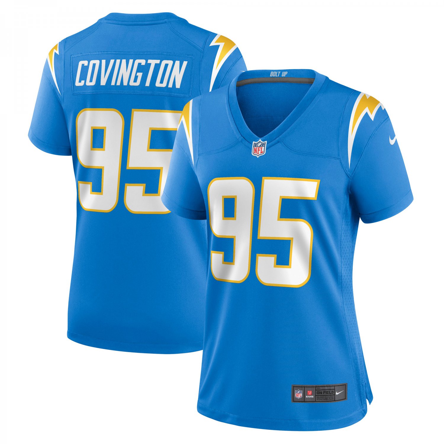 Christian Covington Los Angeles Chargers Women's Game Jersey - Powder Blue