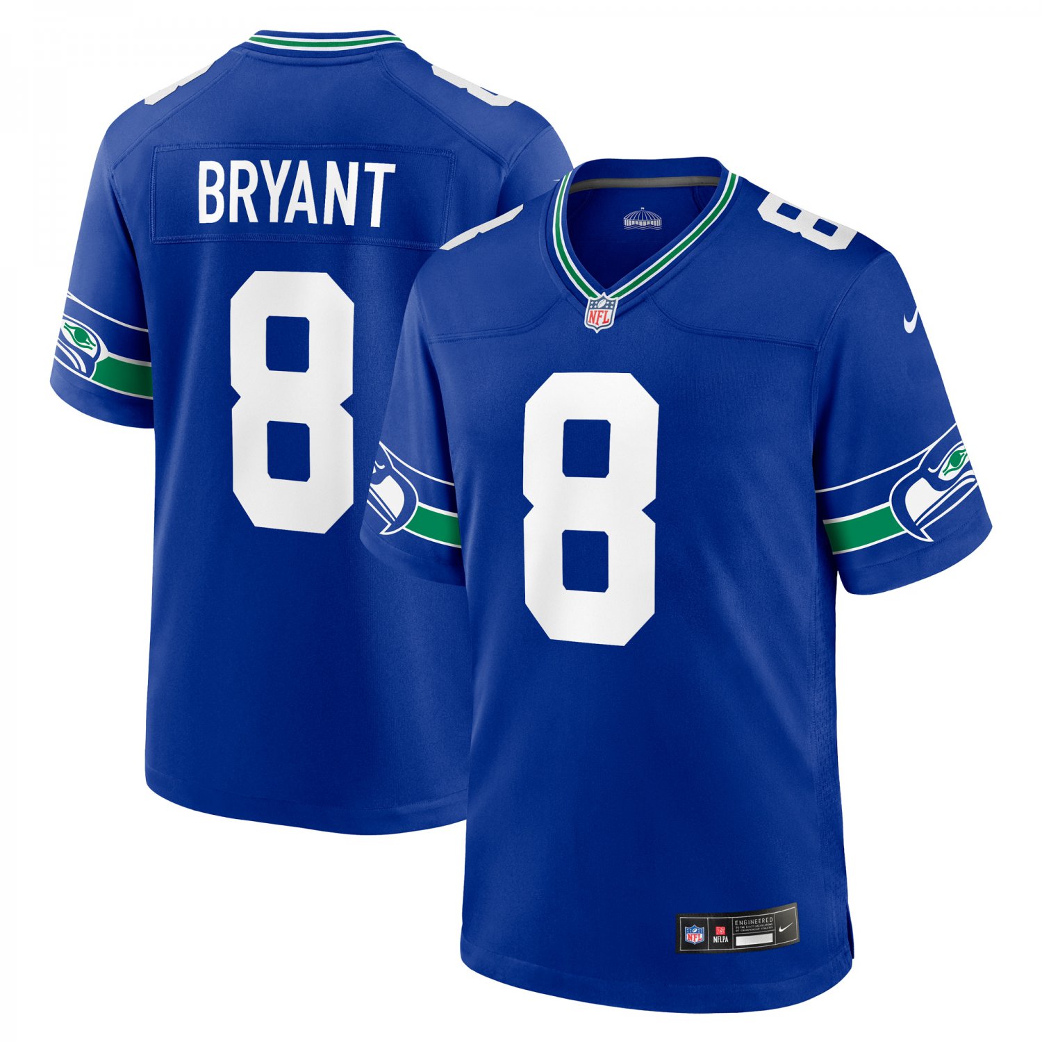 Coby Bryant Seattle SeahawksThrowback Player Game Jersey - Royal