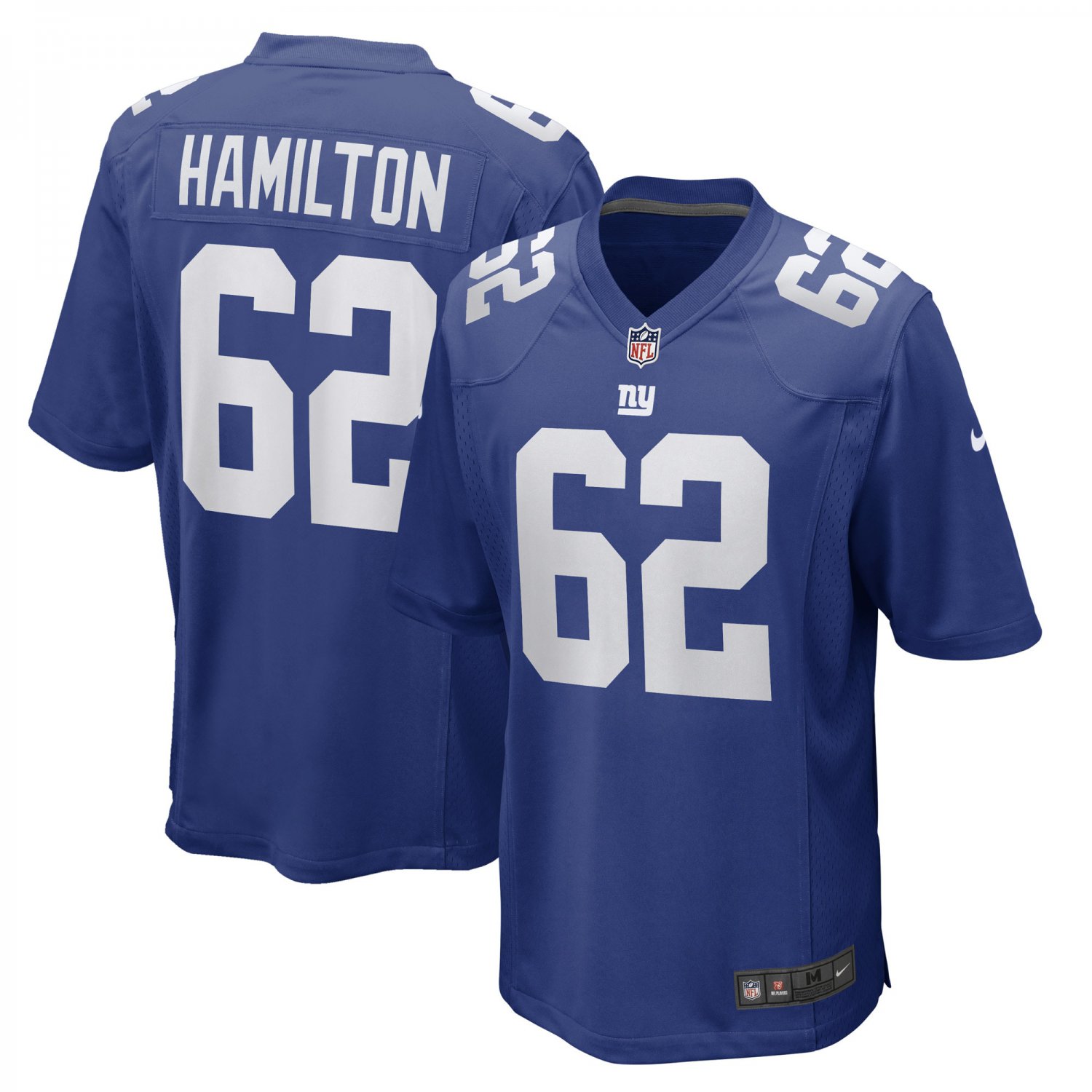 Devery Hamilton New York GiantsGame Player Jersey - Royal