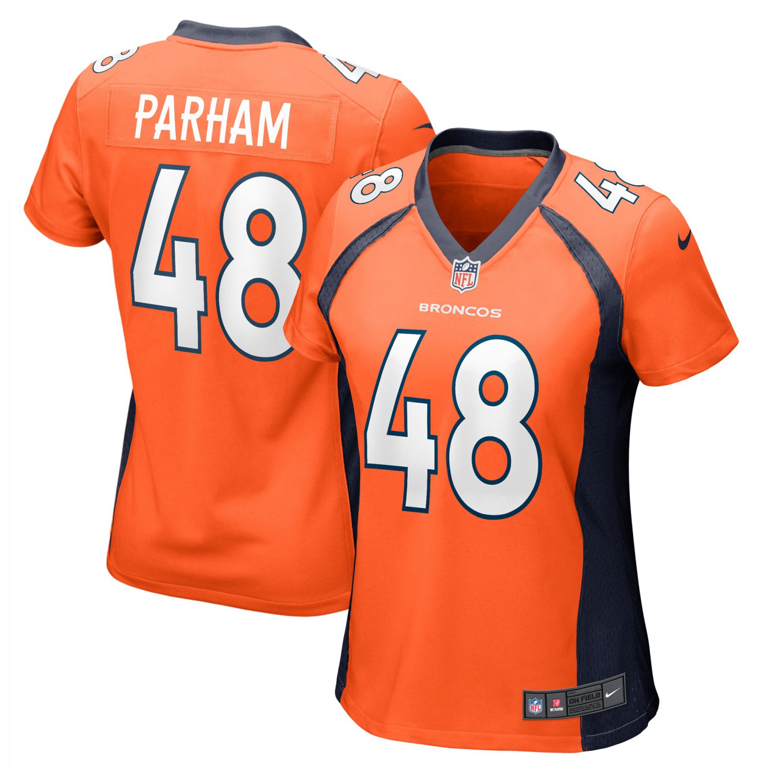 Dylan Parham Denver Broncos Women's Game Player Jersey - Orange