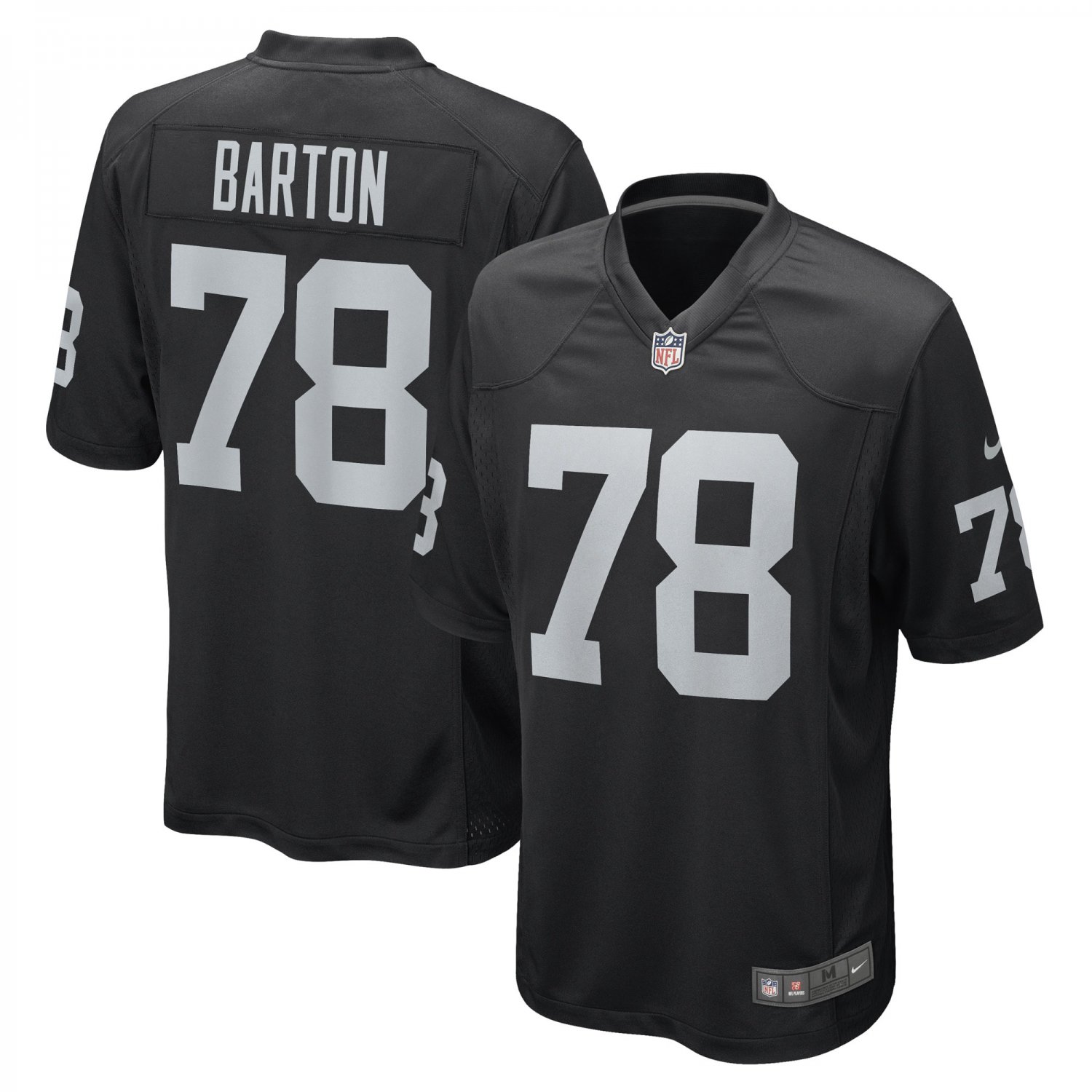Jackson Barton Las Vegas RaidersGame Player Jersey - Black
