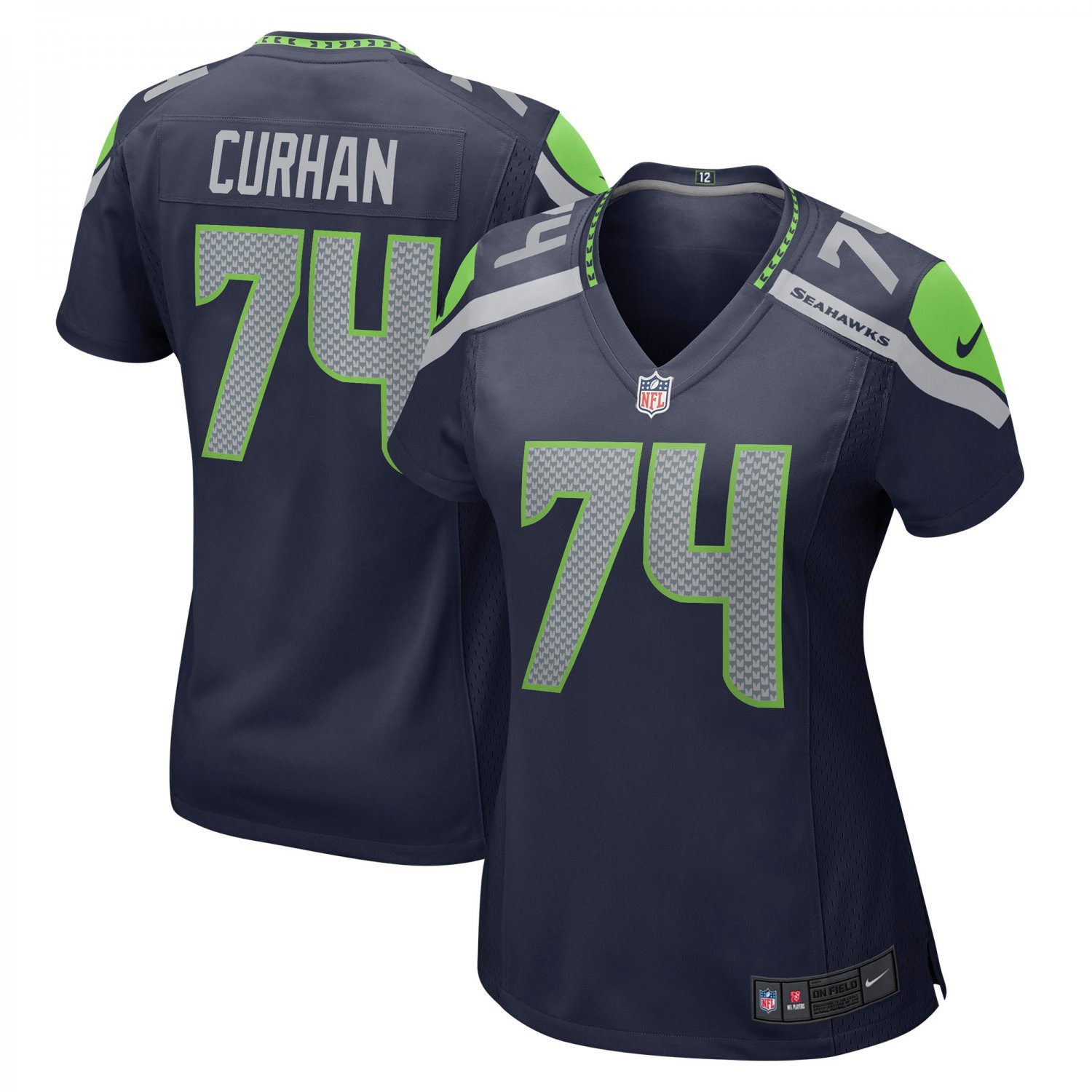 Jake Curhan Seattle Seahawks Women's Game Jersey - College Navy