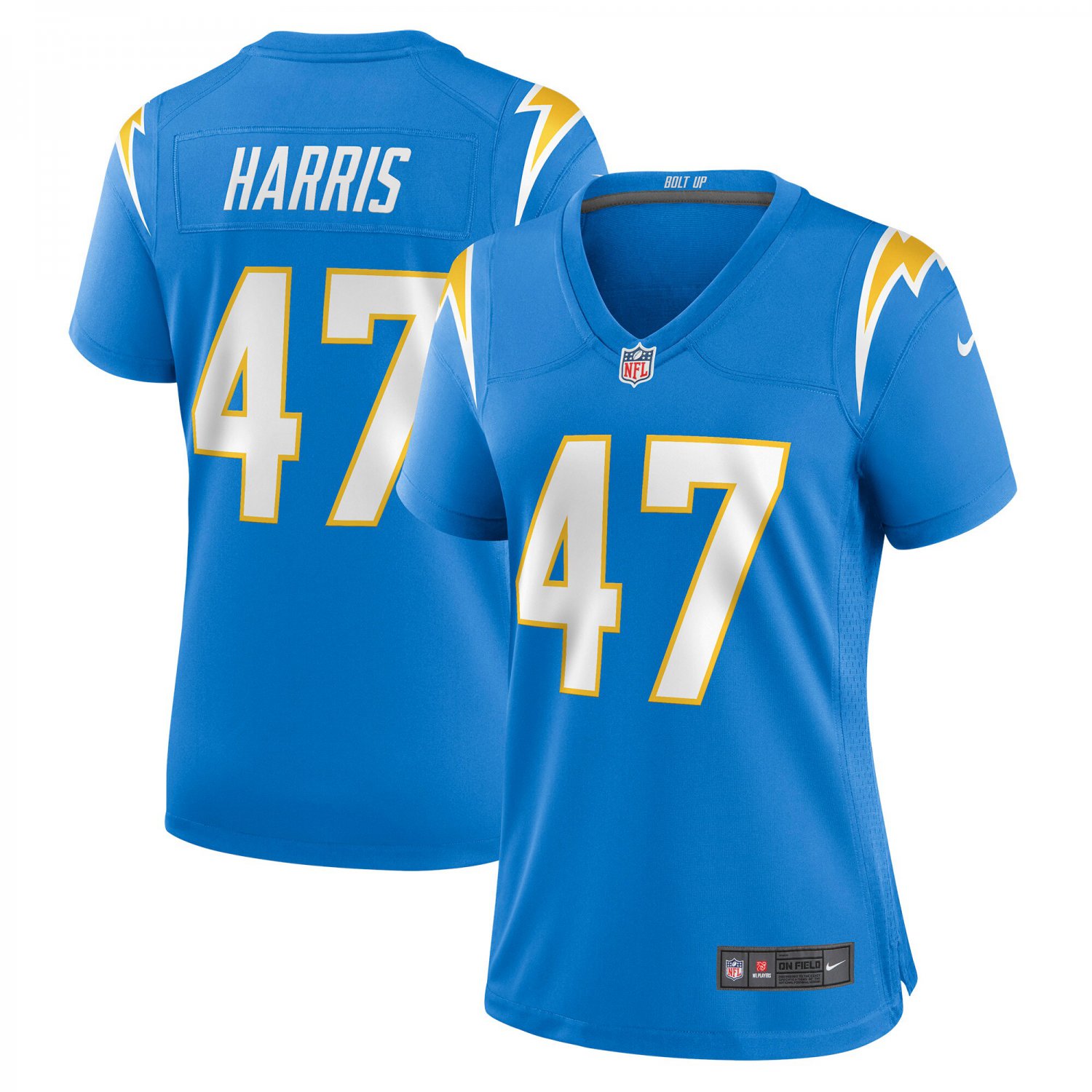 Josh Harris Los Angeles Chargers Women's Game Jersey - Powder Blue