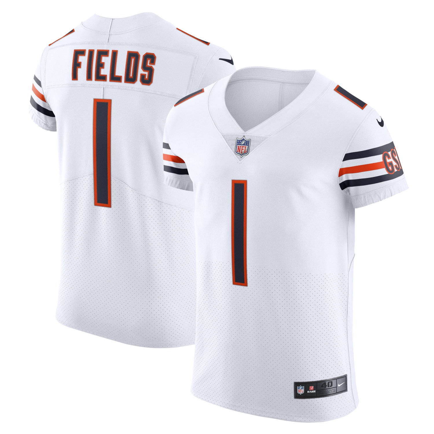 Justin Fields Chicago BearsVapor Elite Jersey - White