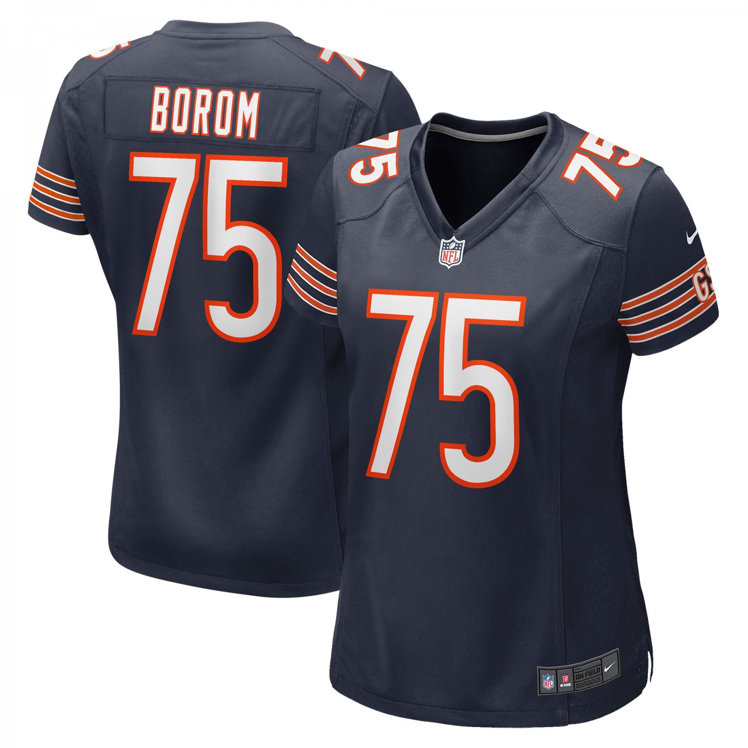 Larry Borom Chicago Bears Women's Game Jersey - Navy