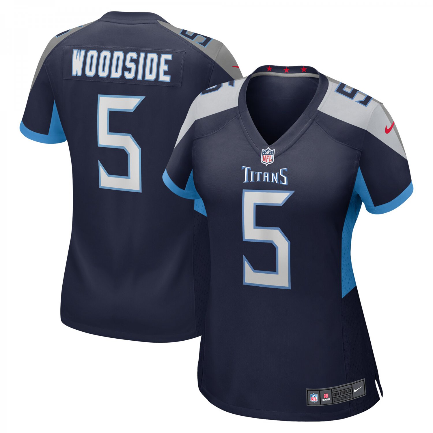 Logan Woodside Tennessee Titans Women's Game Jersey - Navy