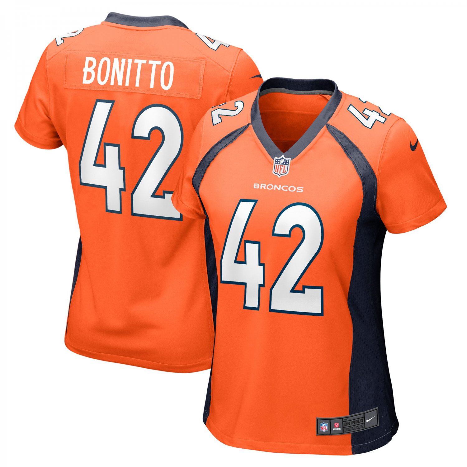 Nik Bonitto Denver Broncos Women's Game Player Jersey - Orange