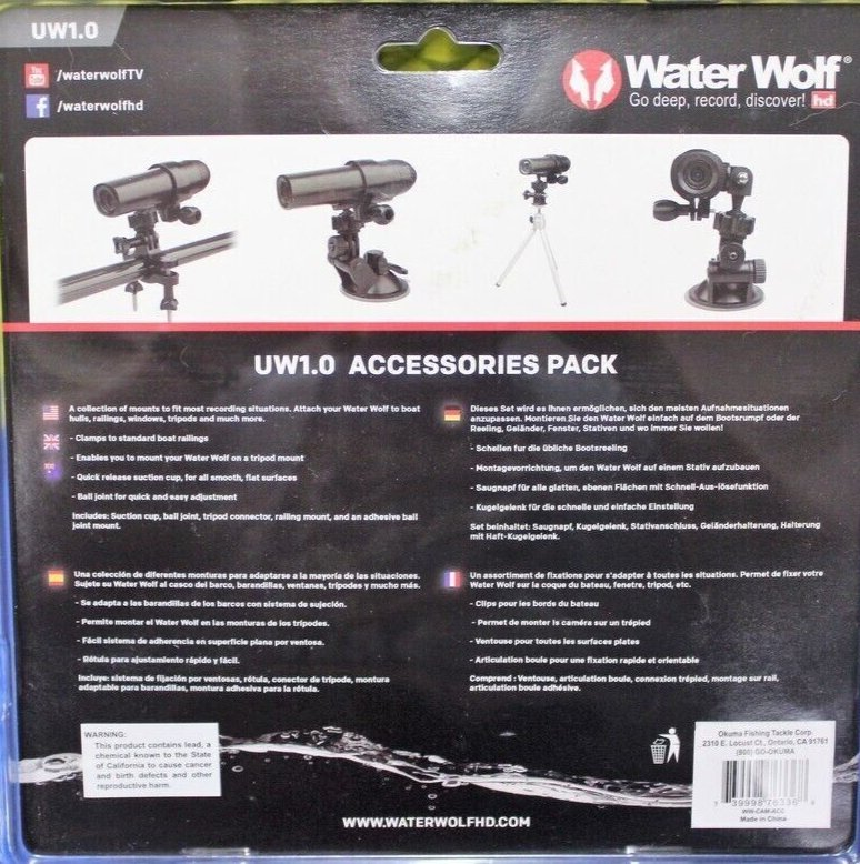 Water Wolf Underwater Camera Accessory Kit UW1.0 by Okuma