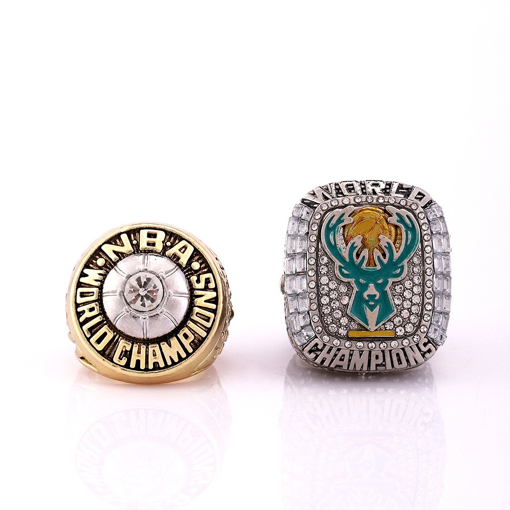 NBAMilwaukee Bucks Championship Ring 2 set 1971 2021