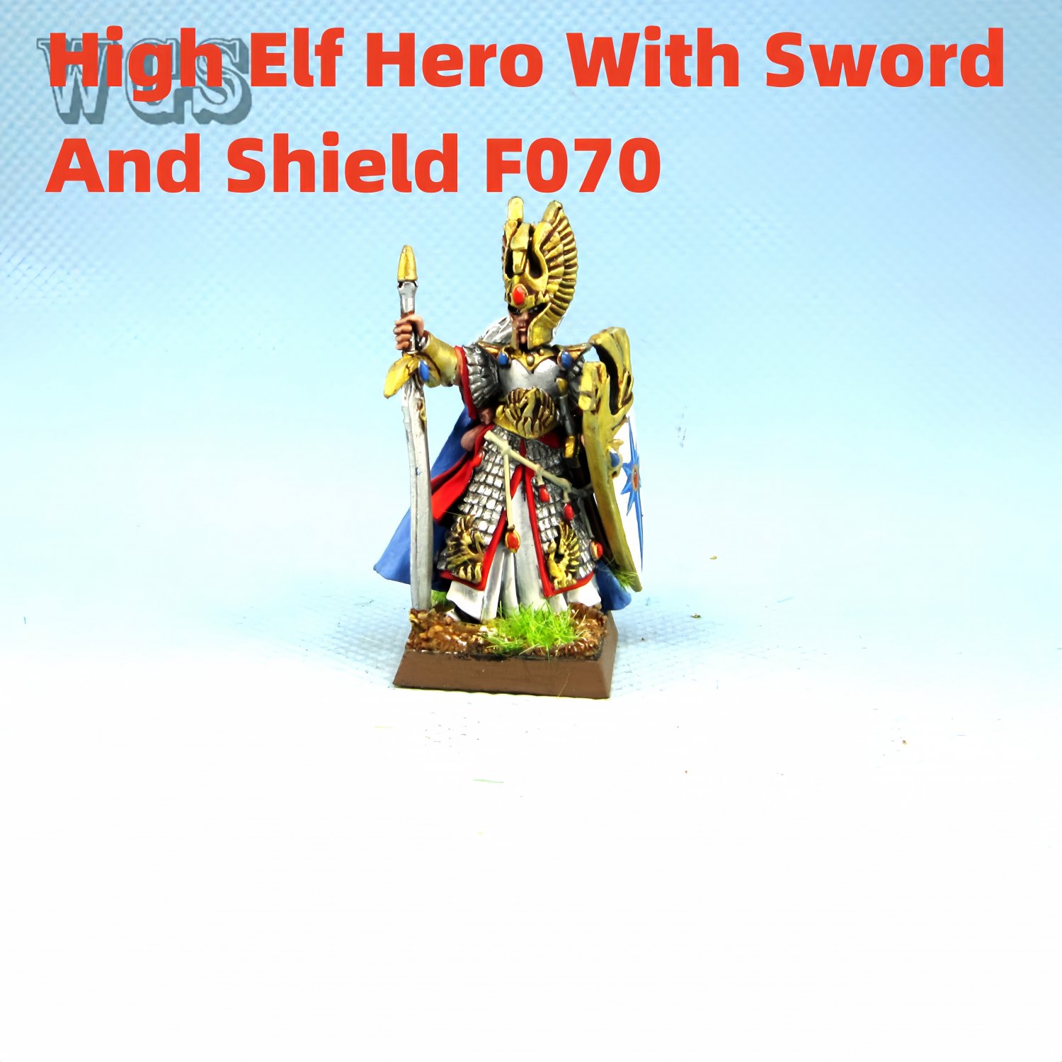 High Elf Hero With Sword And Shield F070