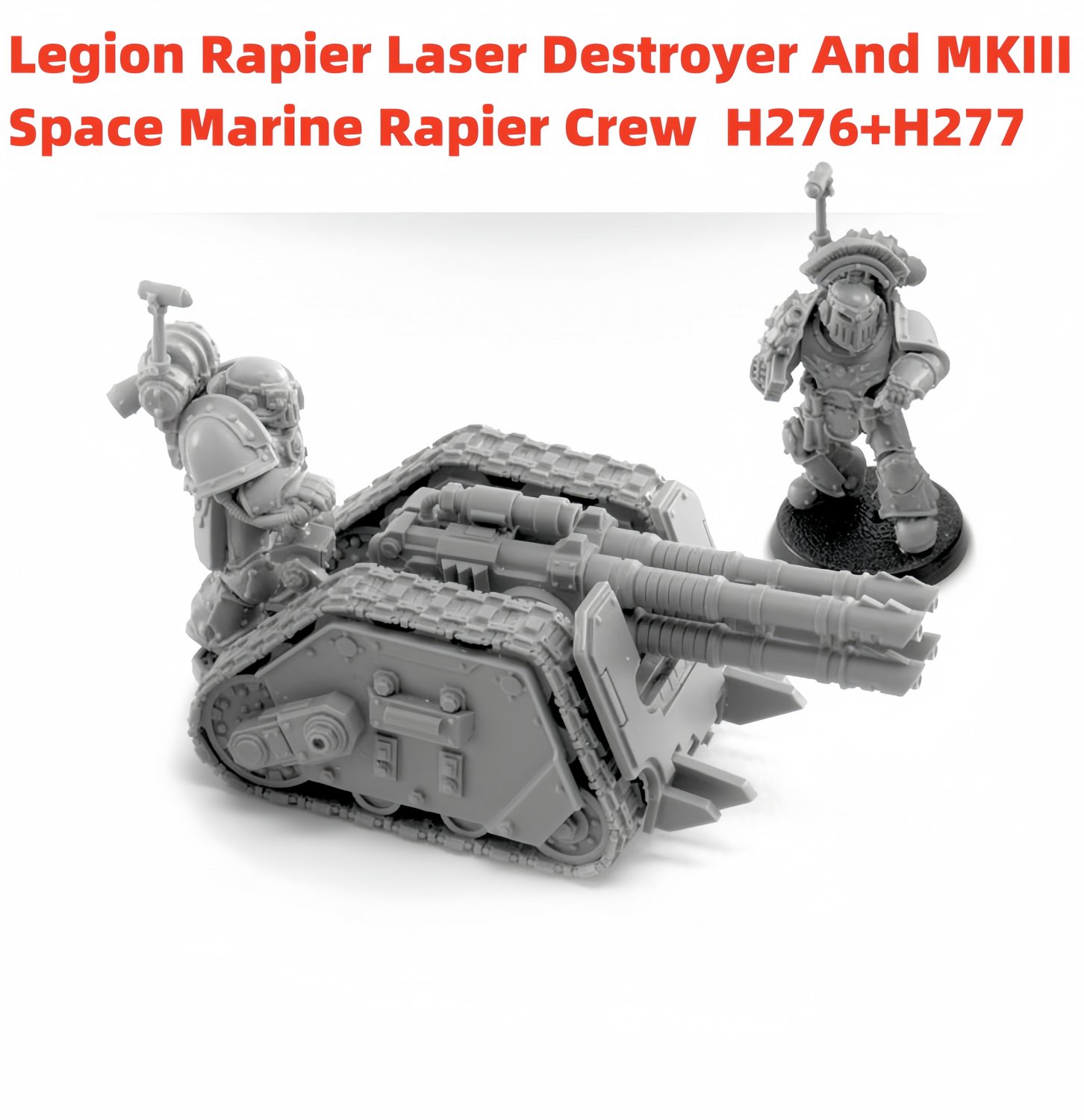 Legion Rapier Laser Destroyer And MKIII Space Marine Rapier Crew H276+H277