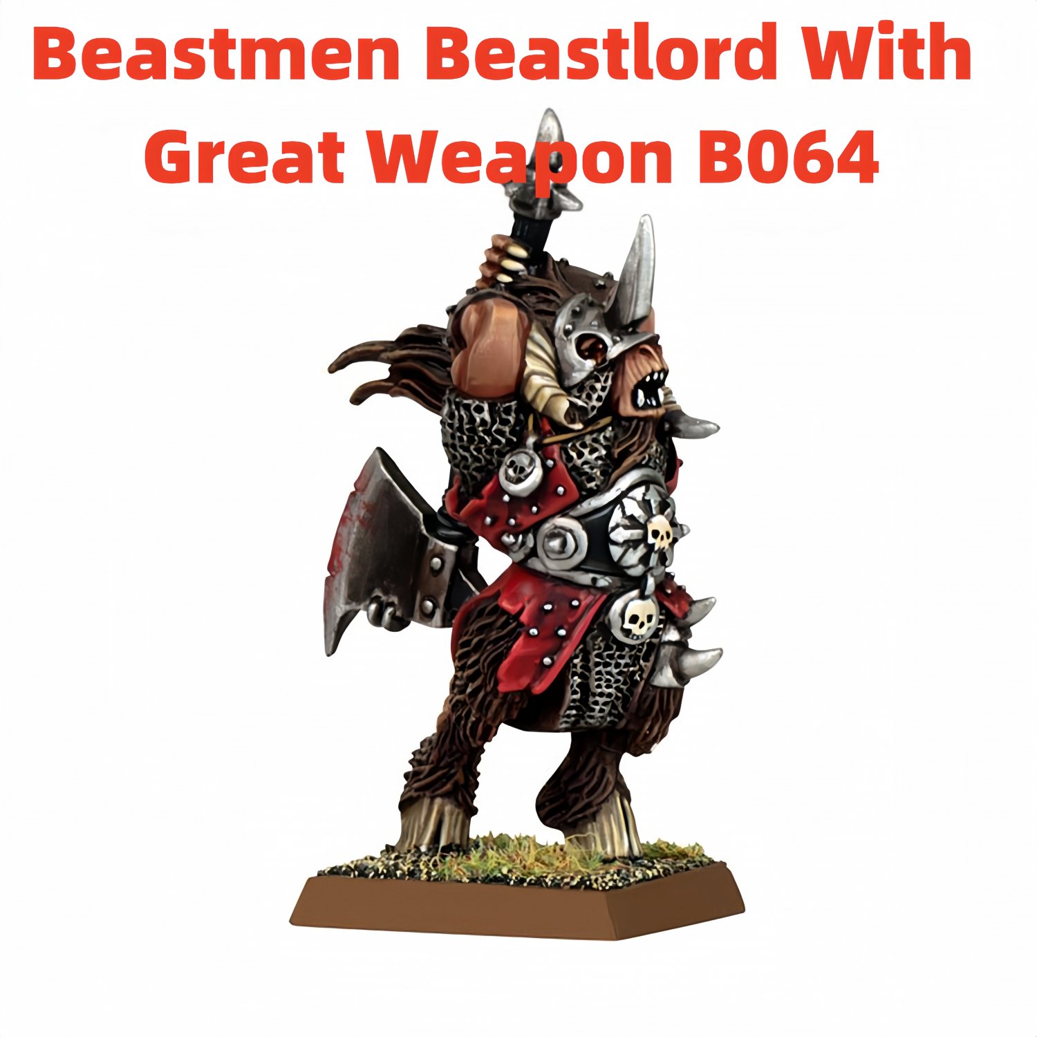 Beastmen Beastlord With Great Weapon B064