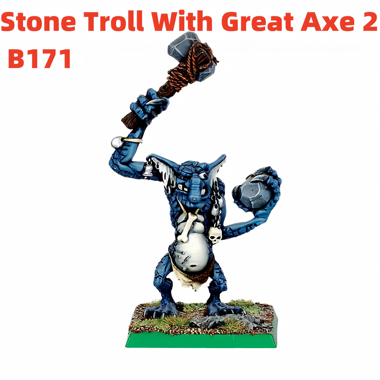 Stone Troll With Great Axe 2 B171