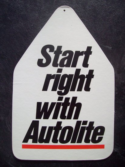 Vintage Autolite sign-New Ford Mustang Torino Maverick Ranchero.Pinto