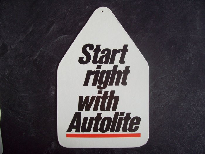 Vintage Autolite sign-New Ford Mustang Torino Maverick Ranchero.Pinto