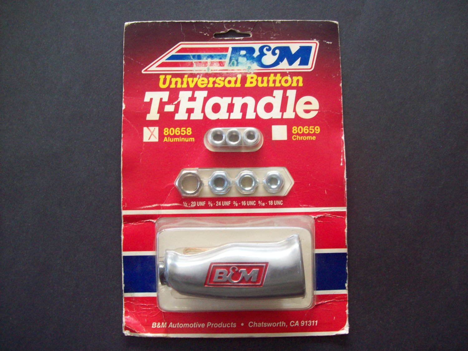 B&M button shift handle knob kit 80658