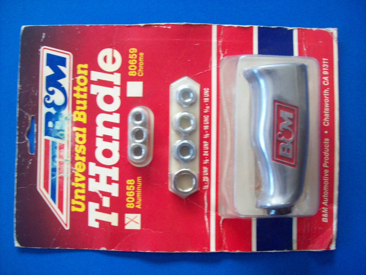 B&M button shift handle knob kit 80658