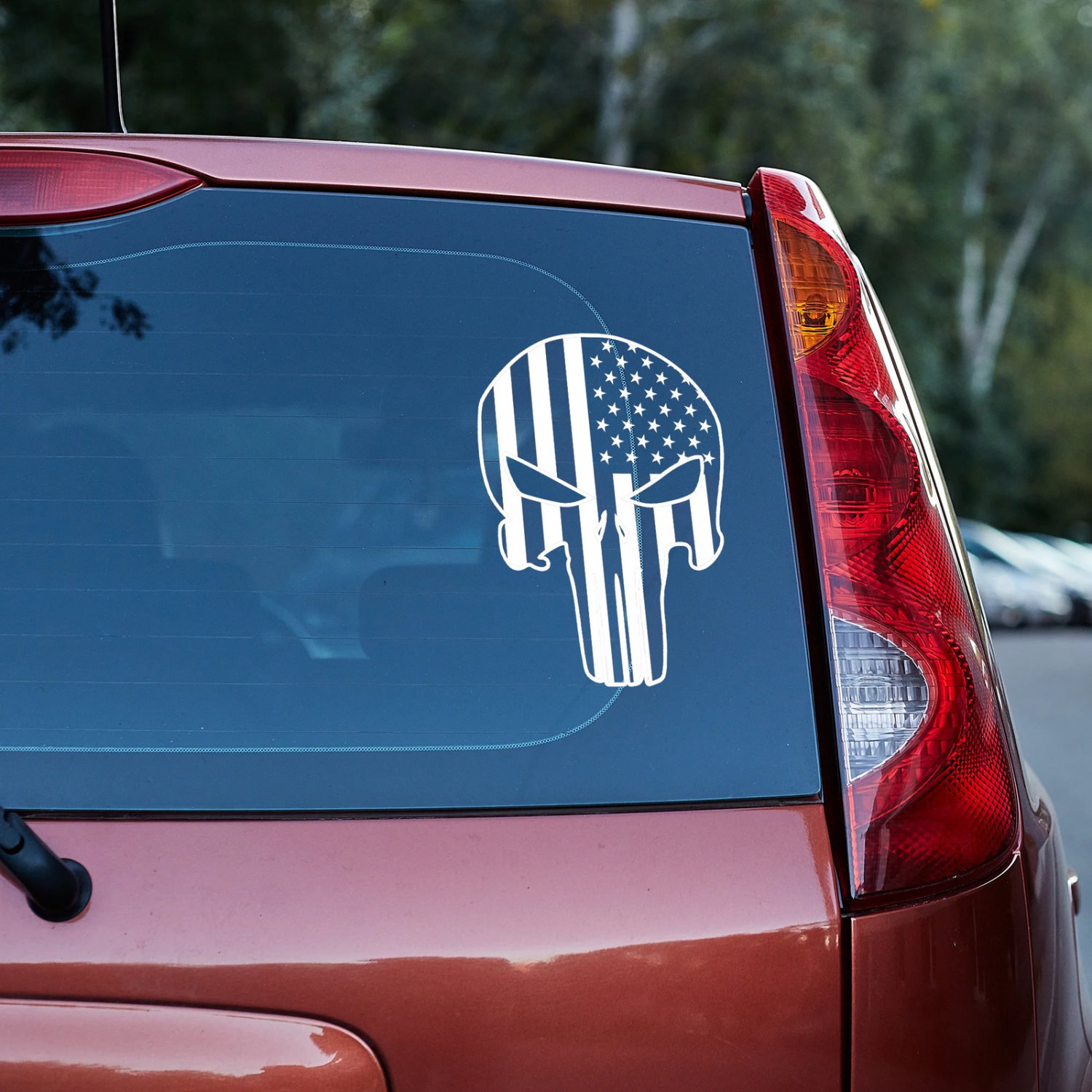 US Flag Skull - Vinyl sticker