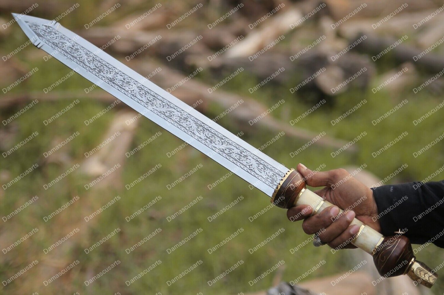 Stainless Steel Handforged sword, longsword, Roman sword, sword with sheath