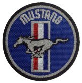 Large Ford Mustang Classic Car Motorsport Patch Ø 10 (Inch)