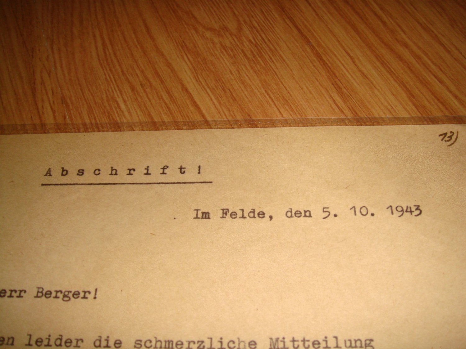WW2 War German Original document
