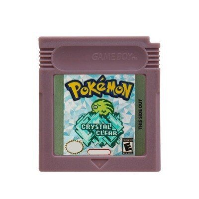 Crystal Clear GBC Game Cartridge 16-Bit Video Game Console Card for GBC/GBA