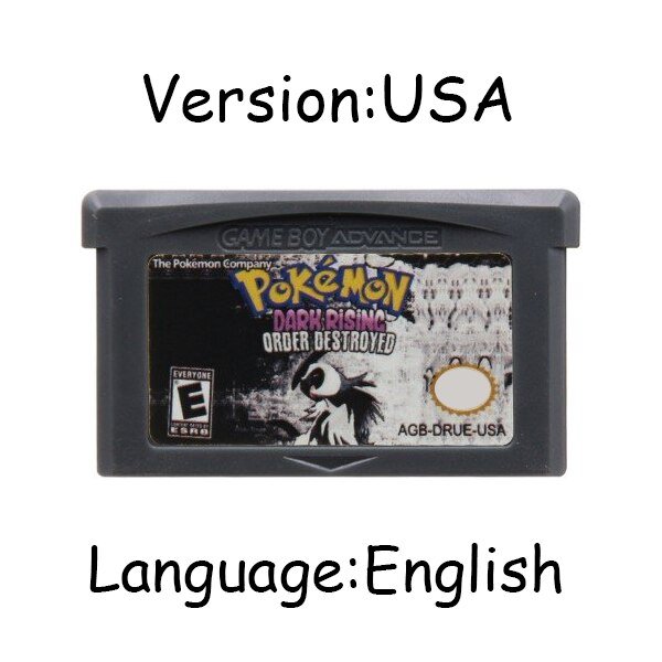 Order Destroyed USA Version Pokemon Series GBA Game Cartridge 32-Bit ...