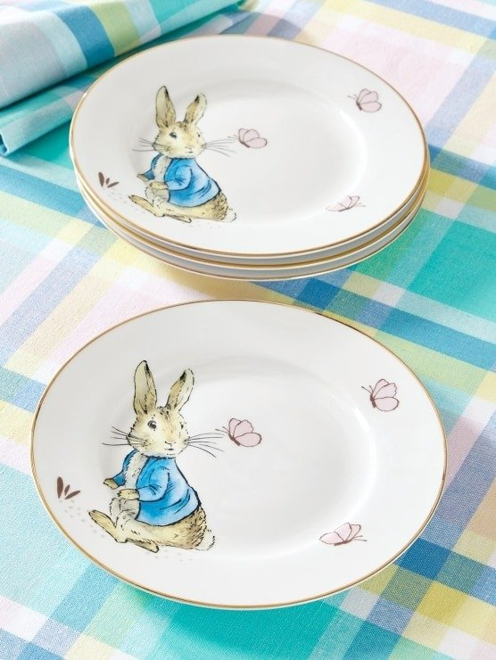 Peter Rabbit Porcelain Salad Plate, Set Of 4
