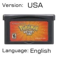 Pokemon Victory Fire GBA Video Games Cartridge Console Card 32 Bit for ...