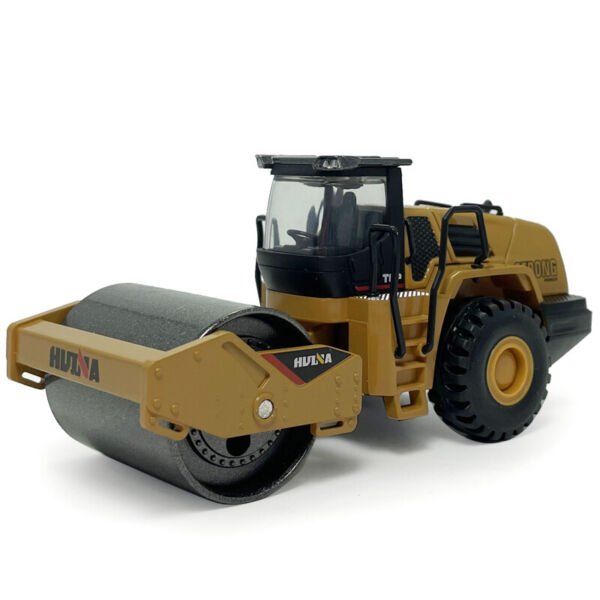 Toys 1:60 Road Roller Construction Vehicle Diecast Metal Gift Kids Boys