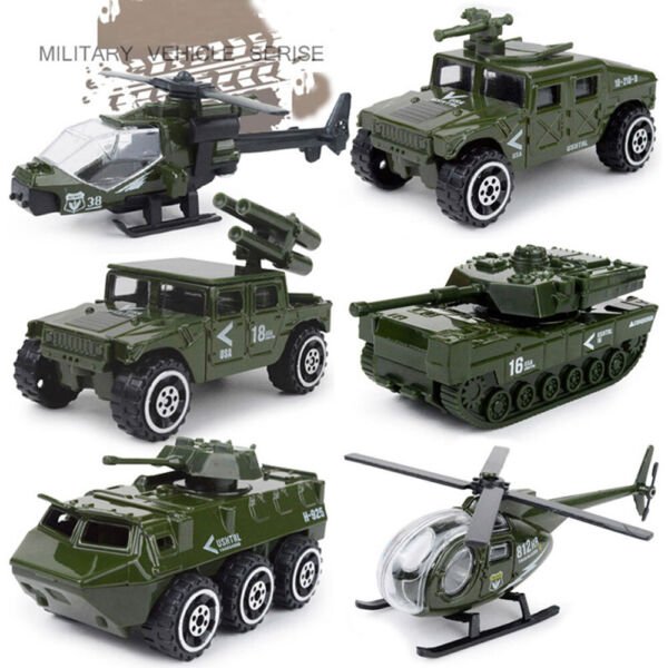 Toys Military Vehicle Army Tank Model Car Diecast Car Set Gift Kids Boys