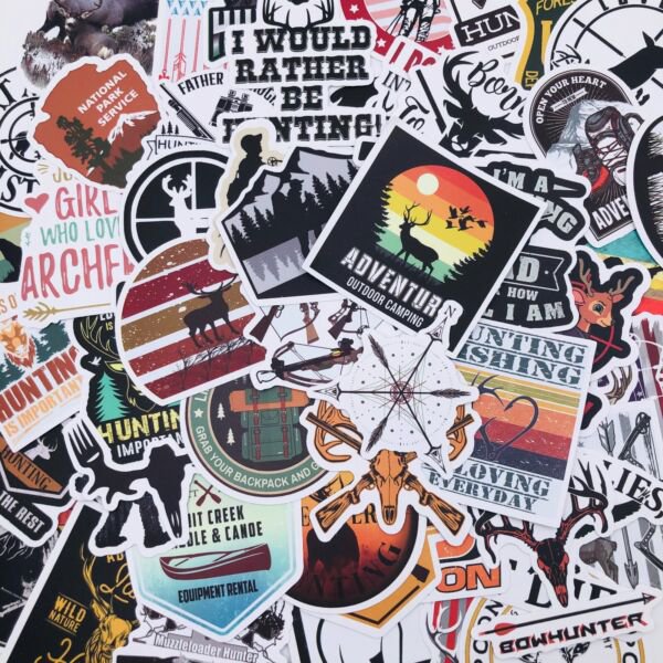 10 Hunting Stickers Bow Gun Crossbow Hunt Deer Birds Game Outdoors ...