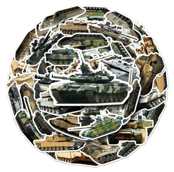 10 Tank Stickers Military Vehicle War Vinyl Decals Phone Luggage Laptop