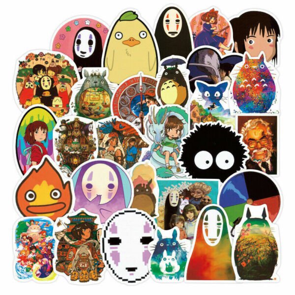 100Pc Japanese Anime Sticker Pack Vinyl Luggage Skateboard Laptop ...