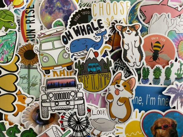 50Pcs Cute Random Kids Mix Themed Waterproof Stickers Pack Cool Vinyl ...