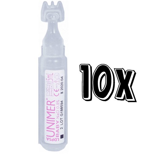 UNIMER Baby 10 x 5ml Sterile Saline Solution NaCI 0,9% Sól Fizjologiczna