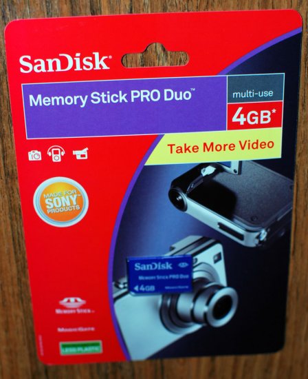SanDisk 4GB Memory Stick PRO Duo MagicGate U.S.