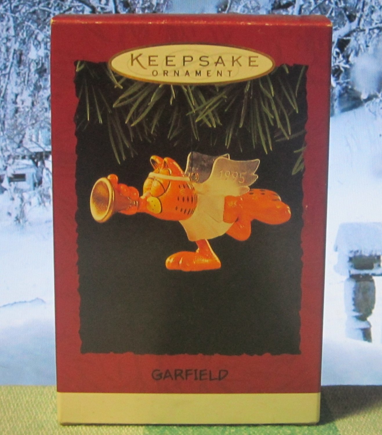 Hallmark Keepsake Christmas Ornament Garfield 1995 Cat Angel with ...