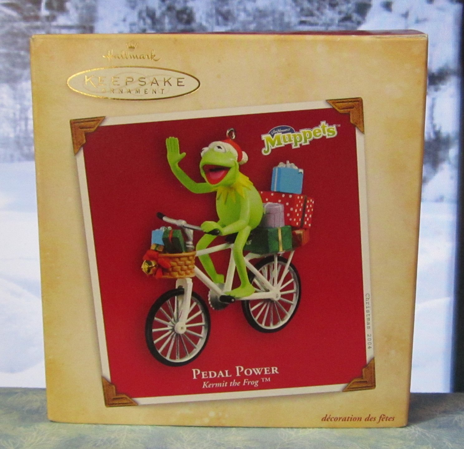 Hallmark Keepsake Christmas Ornament 2004 Pedal Power Kermit the Frog ...
