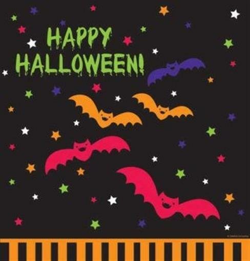 Cloak & Bats 3D Banquet Plastic Table Cover 54" X 104" Halloween Party ...